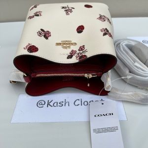 Coach | Bags | Coach Mini Town Bucket Bag With Ladybug Floral Print ...